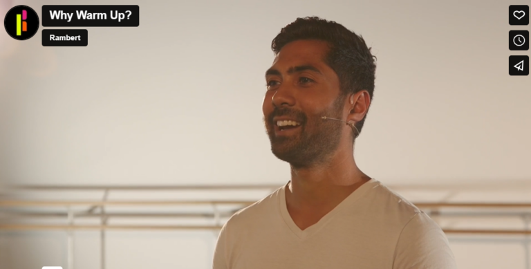 Why warm up? Interview with Eryck - Rambert Classroom